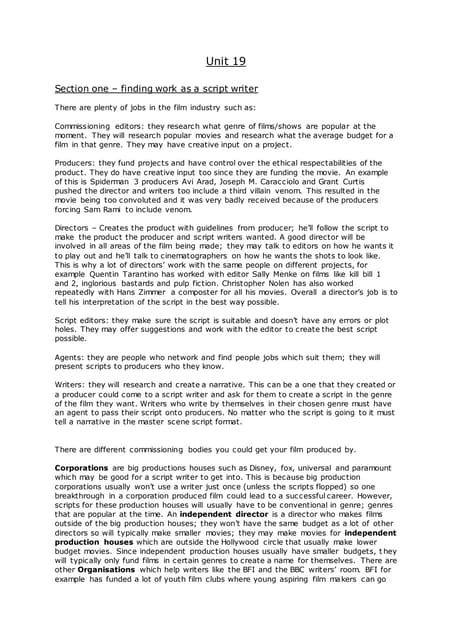 Scriptwriting+research | PPT