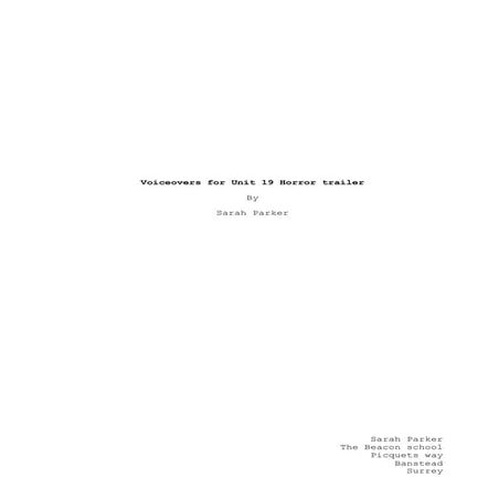 Unit 19 script | PDF