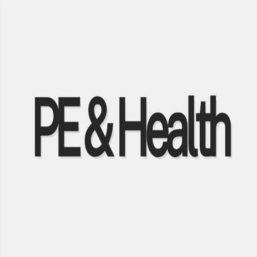 Participation in physical education to promote fitness | PPTX