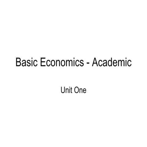 BUS110 Chap 2 - Understanding How Economics Affects Business | PPT