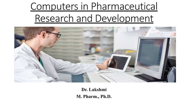 Computers in pharmaceutical research and development | PPTX