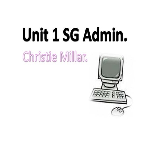 Administration Unit 1. | PPTX