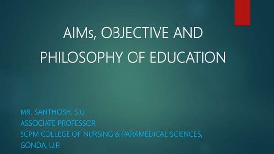 Relationship between philosophy and education. | PPTX | Education