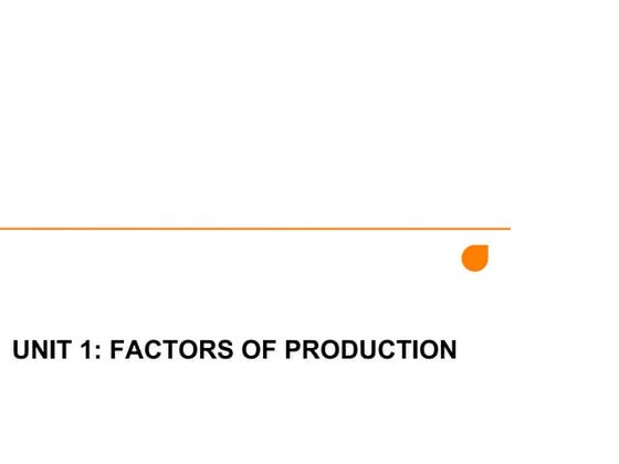 Factors of production | PPT