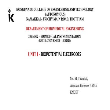 Omd551 types of electrodes | PPTX