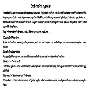 embebed system types of embeded system s | PDF
