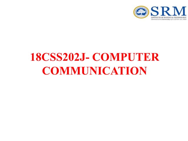 Unit1computercommunicationsslidespptx