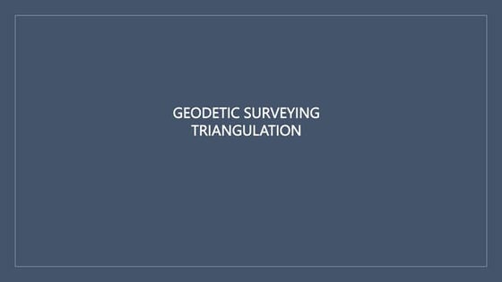 Triangulation and Trilateration | PDF | Geology | Science