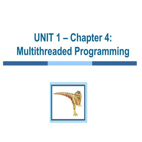 Multithreaded Programming In Oprating System Ppt