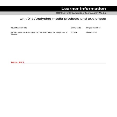 Unit 1 checklist done | PDF