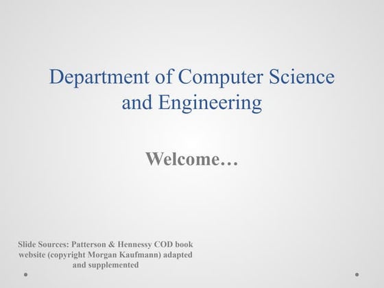 COMPUTER ARCHITECTURE MIPS INTRODUCTION ISA | PPT COMPUTER ARCHITECTURE MIPS INTRODUCTION ISA | PPT
