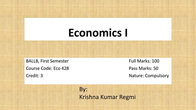 Definitions of Economics | PPT