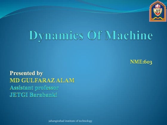 Dynamic force analysis slider crank mechanism | PPT