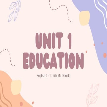 Unit 1 English 4 english for all of the people | PPT