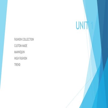 UNIT 1 FASHION COLLECTION .pptx