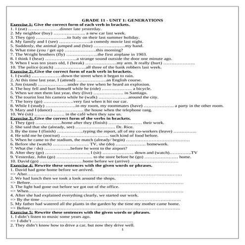 Supplement Friend Global Unit 1 - Grade 11 | PDF