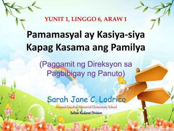 Payak, tambalan at hugnayan (Modyul sa Filipino) | PPT