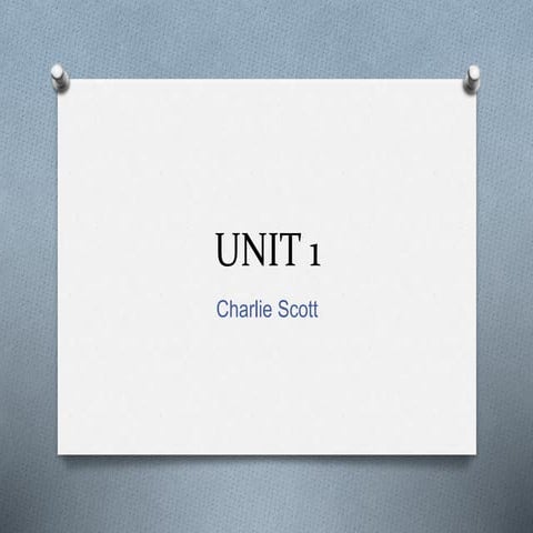 Unit1 final | PPT