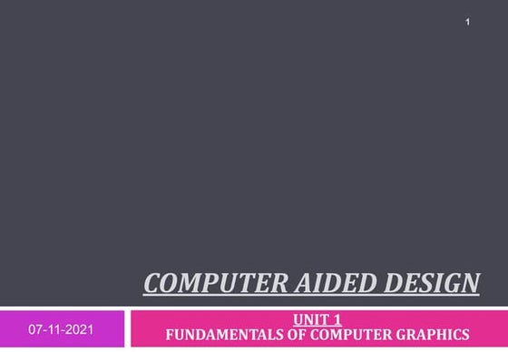 Computer Aided Design Ppt