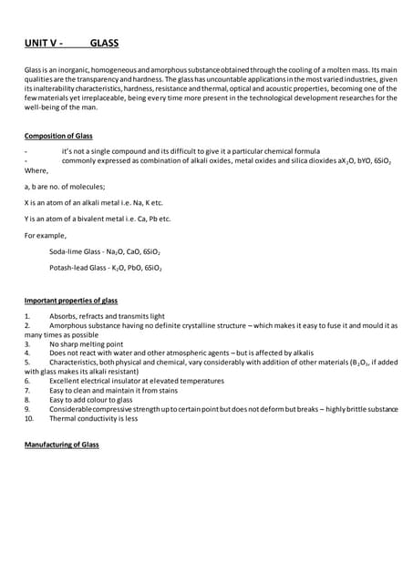 Types of Glass and it's Forensic Analysis | PPTX