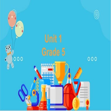 unit 1 grade 5.pptx fhfhjgvxghhccghddfhjfd | PPTX