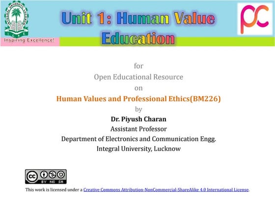 Human values | PPTX | Secondary Education | Education