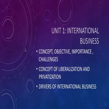 introduction: international business | PPT