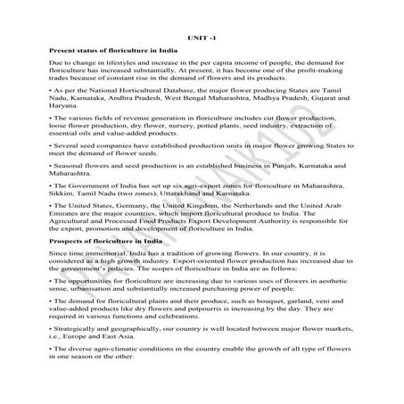 INTRODUCTION TO FLORICULTURE | PDF