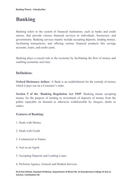 Banking in India and Commercial banks.pptx