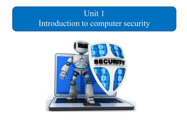 Introduction To Computer Security Ppt 5854