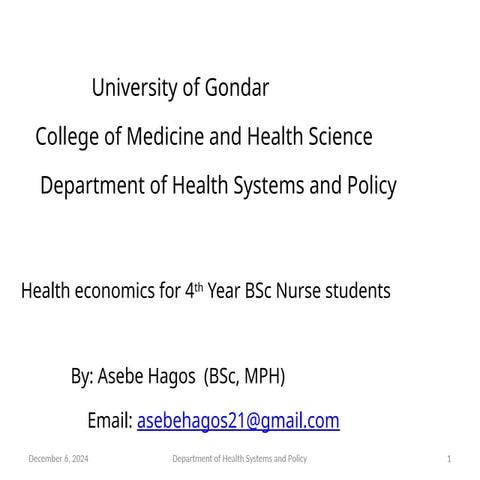 Unit 1 introduction to economics health economics.pptx