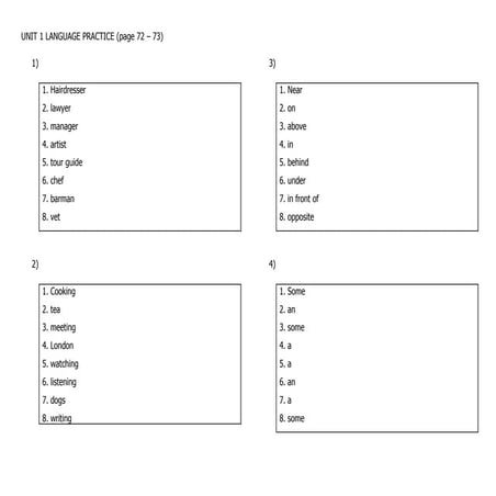 Unit 1 language practice | PPT