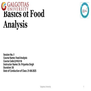 unit 1 lecture 1.pptx FOOD PPT FOR STUDE | PPTX