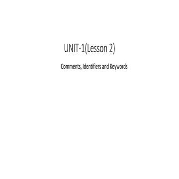 UNIT1Lesson 2.pptx | Programming Languages | Computing