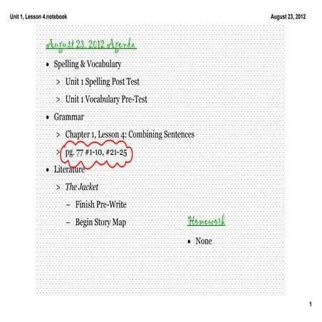 Unit 1, Lesson 4 | PPT