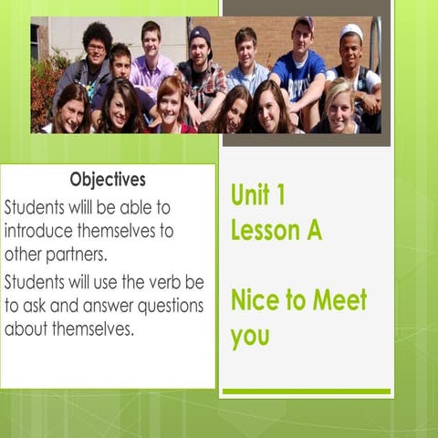 Unit 1 lesson a | PPT