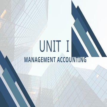 Introduction of Management Accounting .. | PPTX