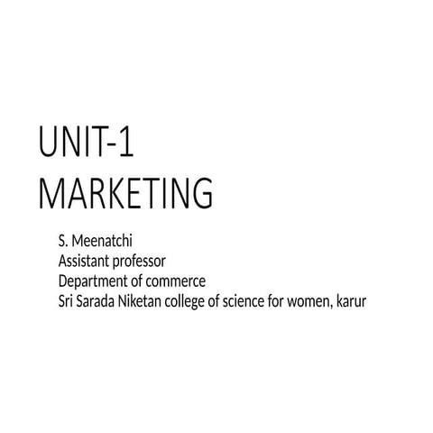 unit 1 marketing.pptx Marketing , Definition of marketing, Types ...
