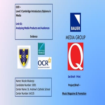 Unit 1 media powerpoint | PPT