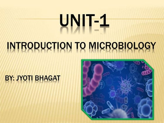1. Introduction to Microbiology & Parasitology lecture | PPTX ...