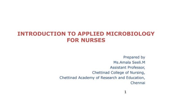 Microbiology Introduction For Nursing Students | PPT | Infectious ...