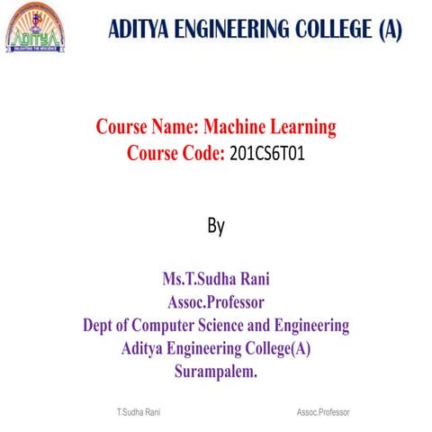 Ml Fundamentals And Applications Using Python Ppt