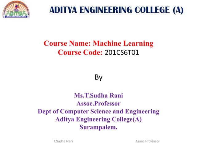 Ml Fundamentals And Applications Using Python Ppt