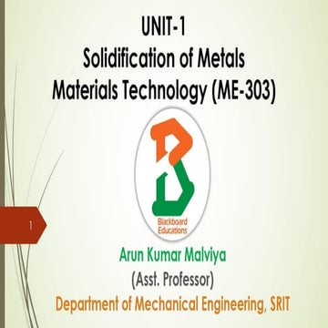 Material Technology Notes Unit-01 (As Per RGPV Syllabus) | PDF