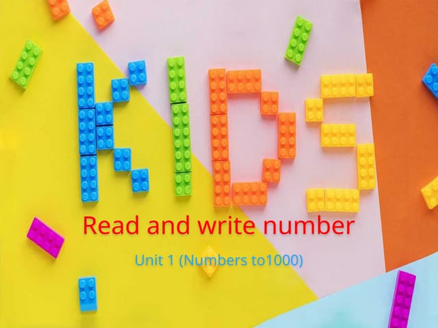 UNIT 1 NUMBERS TO 100 000.pptx
