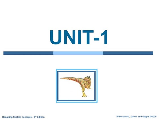 Operating systems galvin-ch1 | PPT | Operating Systems | Computer Software and Applications