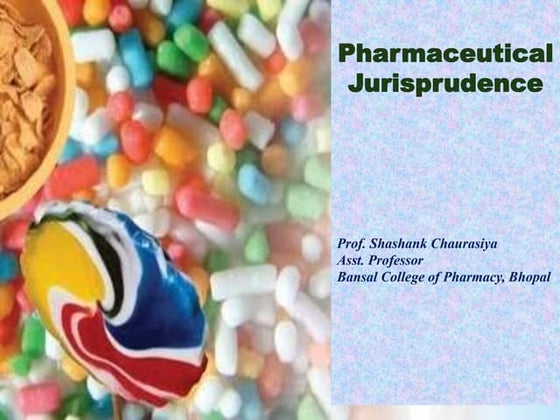 Pharma Jurisprudence Schedules & Acts | PPT