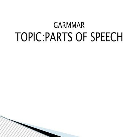 Unit 1 parts of speech | PPT