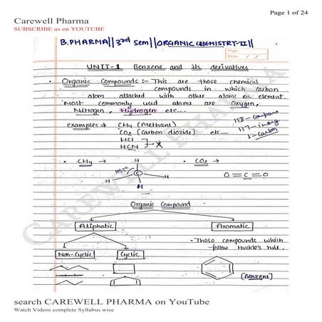 Unit 1, Pharmaceutical Organic Chemistry 2, B Pharmacy 3rd Sem, Carewell Pharma.pdf