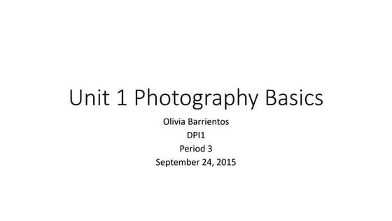 Unit 1 photo | PPT